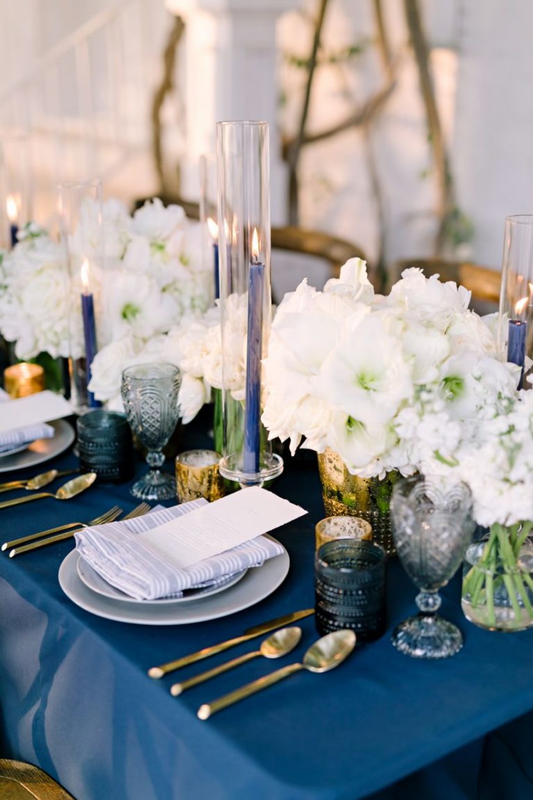 Classic Blue Wedding Design Inspiration - Amanda Douglas Events